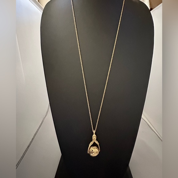 1928 | Jewelry | 928 Brand Gold Tone Three Sided Spinner Locket ...